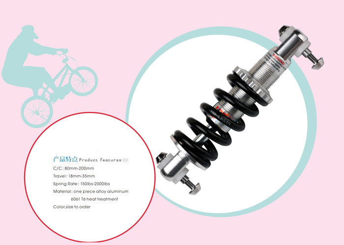 Bicycle Coil Spring Suspension Shock 150-2000LBS for Wheelchair Length ...