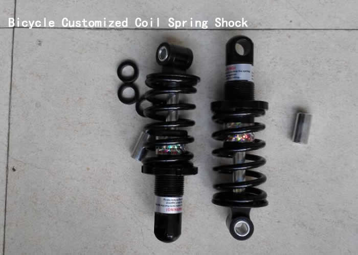 Mtb Bicycle Suspension Coil Spring Shock w/ Preload AdjustLength 100 ...