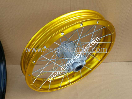 Motorcycle 2.15x18" Aluminum Alloy Tubeless Spoked Rim Seamless 28/32 ...