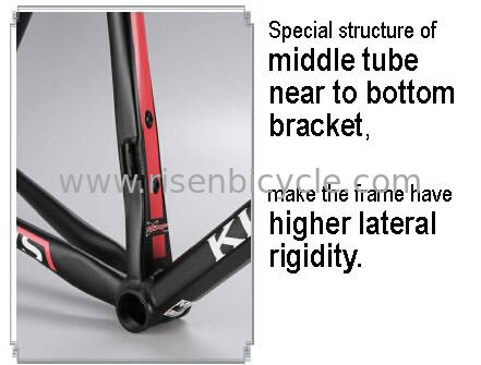 Scandium Aluminum Bike Frame Aero Road Racing Frame Lightweight All ...