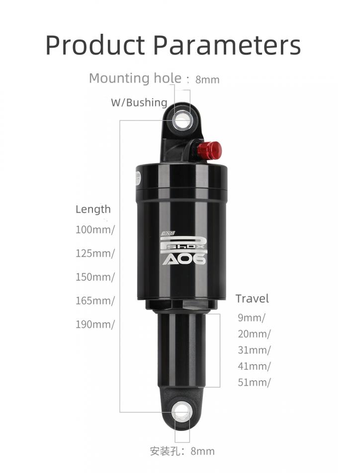 Dnm Ao-6 Bicycle Air Pressure Shock Absorber Wheelchair Rear Shock