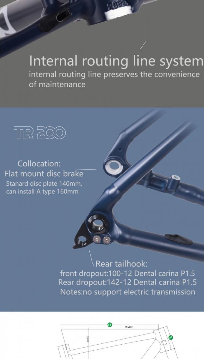 Aluminum Alloy Road Bicycle Frame Flat Mount Disc Road Bike Bike Frame ...