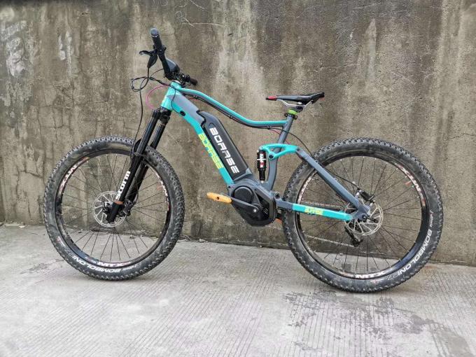 Bafang 250W Trail Full Suspension E-bike Frame Mid-Drive Pedelec emtb ...